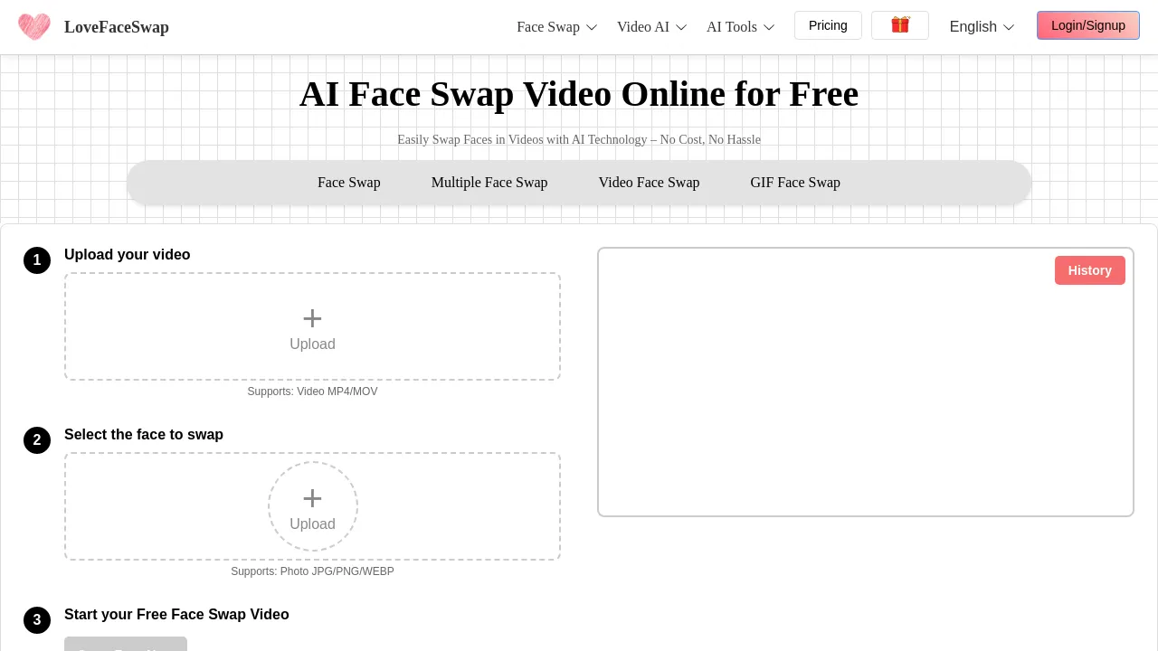 Video Face Swap - LoveFaceSwap - BestofAI